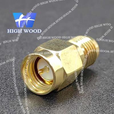 China SMA Series RF Coaxial Connector,SMA JK Straight Plug to Jack No Flange for sale