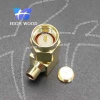 China SMA Series RF Coaxial Connector,SMA-JWB-2， Right Angle Male Connector for sale