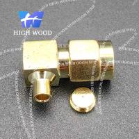 China SMA Series RF Coaxial Connector,SMA-JWB-2， Right Angle Male Connector for sale