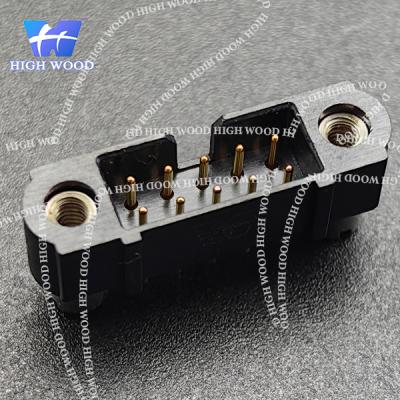 China HW-M80-5101022 Vertical 2 Row Connector 1200V AC/DC 3A Aerospace Grade for sale