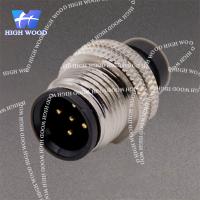China M12 Connector, 5-Pin Injection-Molded Male, Straight Solder Cup, No Shielding, Code A for sale