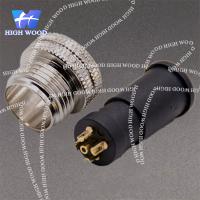 China M12 Connector, 5-Pin Injection-Molded Male, Straight Solder Cup, No Shielding, Code A for sale