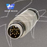 China M16，14-pin Male Straight Solder Type Connector for sale