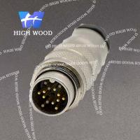 China M16，14-pin Male Straight Solder Type Connector for sale
