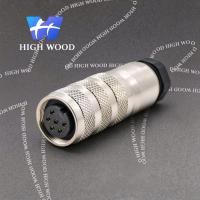 China M16, 6-pin Female, Straight Cable Solder Connector for sale