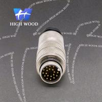 China M16 Series 19-Pin Male Straight Solder Connector for sale