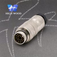 China M16 Series 19-Pin Male Straight Solder Connector for sale