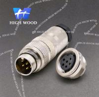 China M16，6-Core Male & Female Set, Straight Solder Type, Self-Locking Waterproof for sale