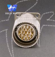 China M23 Right Angle Plug, 19-Pin Male, Solder Wire Type, Shielded for sale