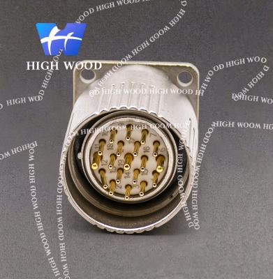 China M23 Right Angle Plug, 19-Pin Male, Solder Wire Type, Shielded for sale