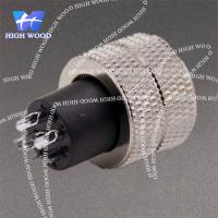 China 5-pin M12 connector, straight injection-molded female connector with solder cups, without shielding for sale