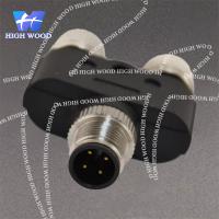 China M12 Adapter, Y-Type, Code A, 4-Pin Male to Dual Female M12 to M12 for sale