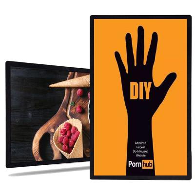 China 55 inch tv display ultra slim small bezel LCD advertising digital signage for sale