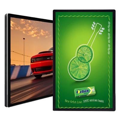 China 43/50 inch indoor 4K lcd wall mounted digital signage full colour for sale