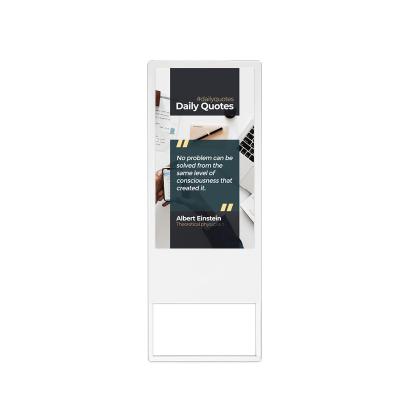 China 55 inch ceiling double face video advertising screen support display different content for retail display for sale