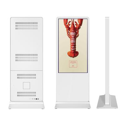 China Floor Standing Indoor 43 inch Android System LCD Screen Rotating Video Kiosk Digital Display for sale