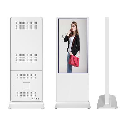 China Window Advertising Player 49inch /55inch Floor Stand Double Side Ultra-Thin Digital Signage for sale