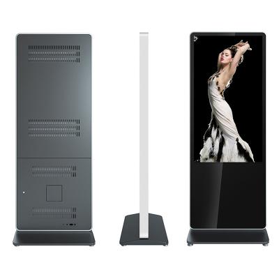 China Promotional quadruple digit foldable publicidad publicity 49 50 55inch advertising display screen totem for sale