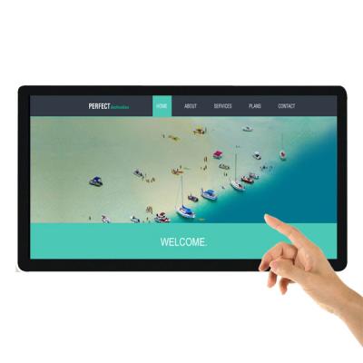 China 21.5 inch large lcd interactive touch screen monitor indoor wall mounted digital signage for sale