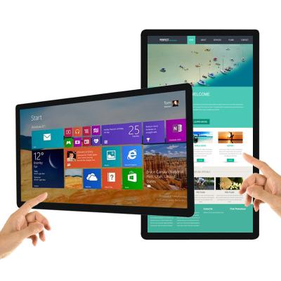 China 32 inch wall mount digital signage player touch screen information panel for sale