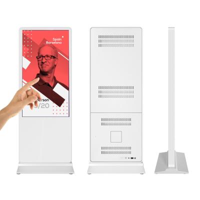 China 49 inch stand alone android network wifi interactive touch screen panel display self service queuing kiosk machine for sale