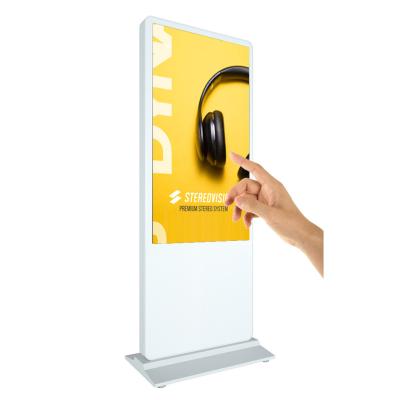 China waterproof IP 65 floor standing station advertising 4G network outdoor digital signs sales for sale