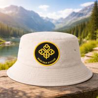China Woven Patch Hat – Classic Bucket Hat Style for sale