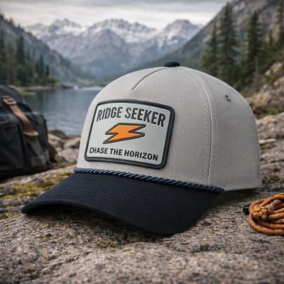 China PVC Patch Hat Custom Outdoor Trucker Cap Mountain Adventure Style Custom Logo Caps Wholesale Manufacturer for sale
