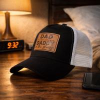 China Leather Patch Hat Custom Funny Trucker Cap Personalized Logo Caps Gift Style Mesh Hats Wholesale Manufacturer for sale