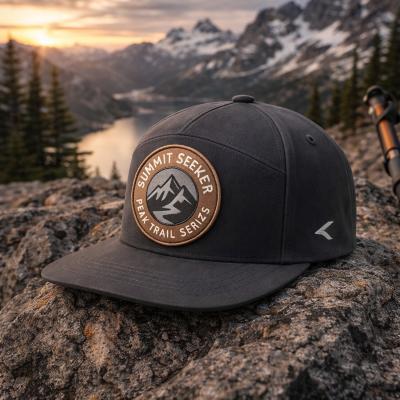China Woven Patch Hat Custom Outdoor Performance Cap Mountain Style Custom Logo Hats Wholesale Manufacturer for sale