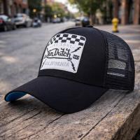 China Vintage Style Trucker Hat – Custom Patch Mesh Cap | Adjustable Snapback Trucker Cap | Breathable Streetwear Hat for sale