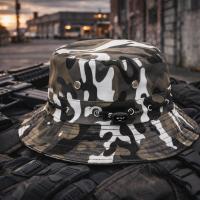 China Camouflage Bucket Hat – Tactical Boonie Hat with Adjustable Chin Strap | Outdoor Fishing & Hunting Sun Hat | Custom Bucket Hat for sale