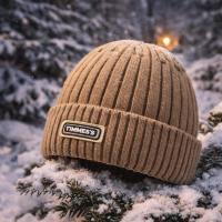 China Ribbed Knit Beanie – Warm Winter Beanie Hat | Cuffed Soft Stretch Beanie with Logo Patch | Custom Knit Cap for Outdoor & Streetwear for sale