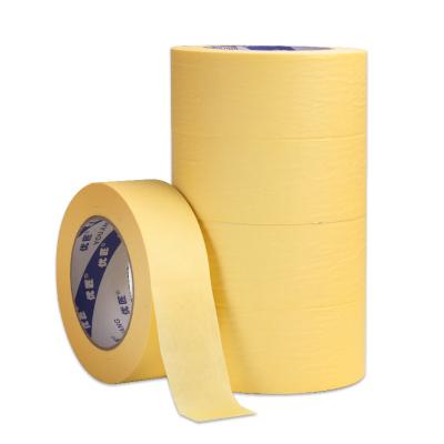 China Crepe Paper Masking Colored Painter's Tape Yellow 2 Inch Custom for sale