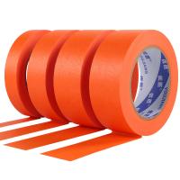 China 50mm Orange Washi Masking Tape Acrylic Adhesive For Car Boat Painting for sale