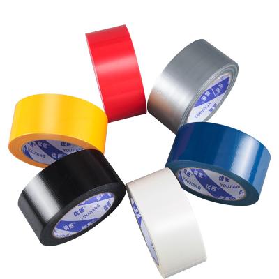 China Premium Waterproof Cloth Duct Tape Rubber Glue 27Mesh 3Inch for sale