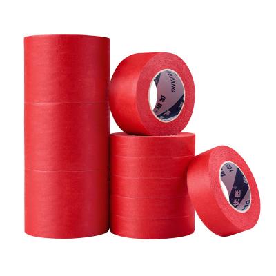 China Adhesive Delicate Painters Tape 3 Inch Masking Tape Red Composite 80mic for sale