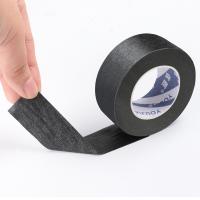 China Wholesale Custom Size High Temperature Black Crepe Paper Masking Tape for sale