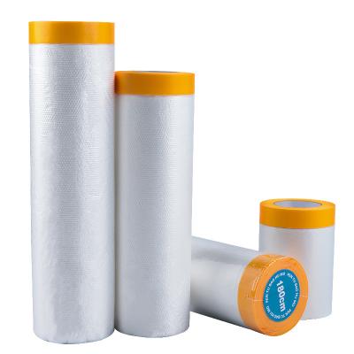 China Pre Taped Masking PPF Paint Protection Film Paper For Car Painting for sale