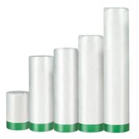 China Painting Vinyl Plastic Pre Taped Masking Film Polycarbonate Roll For Car for sale