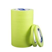 China Custom Painters Green Paper Masking Tape For Painting Writable  500m Length for sale