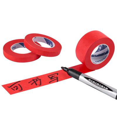 China High Temperature Shelter Automotive Spray Paint Baking Paint Red Masking Tape for sale