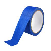 China YOUJIANG Anti- Uv14 Days Blue Painter Indoor Paper Masking Tape Jumbo Roll For Painting Writable for sale