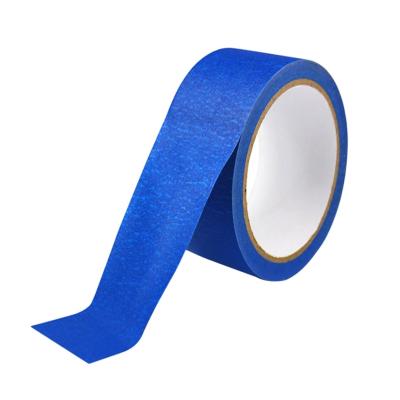 China YOUJIANG Anti- Uv14 Days Blue Painter Indoor Paper Masking Tape Jumbo Roll For Painting Writable for sale
