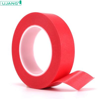China Custom Wide Medium Adhesive Red Masking Painters Tape  2 Inch for sale