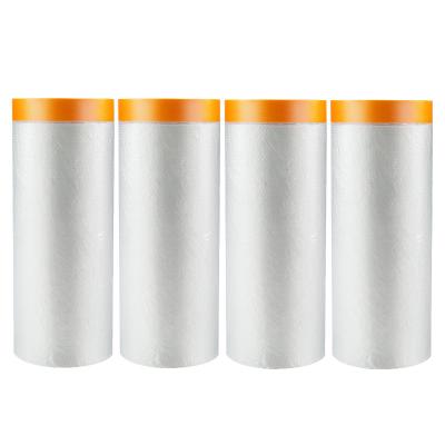 China Acrylic Adhesive Pre Coated Tape Protection Film For Easy Surface Protection During Painting for sale
