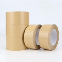 China Rown Kraft Paper Tape Recyclable Packing Tape Writable Eco Friendly Self Adhesive Gumed Kraft Tape For Packing Shipping for sale