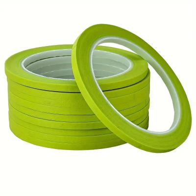 China China Self Adhesive Automotive Paper Light Green Masking Tape Jumbo Roll For Painting for sale