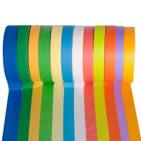 China Customizable Color Artist's Masking Tape Roll For Easy Removal Colored Crepe Paper for sale
