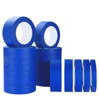 China Blue Strong And UV Resistant Color Station Paint Tape Artist'S Masking Tape Roll For Auto Painting for sale